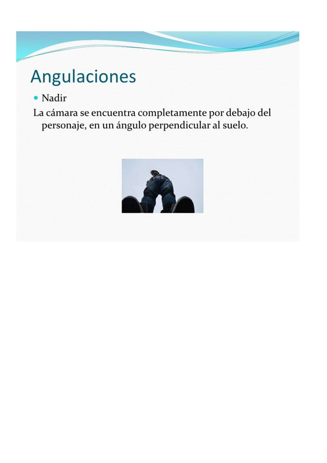 Movimientos de cámara, encuadre, figuras básicas y angulación. | PDF