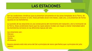 LOS MOVIMIENTOS DE LA TIERRA | PPTX