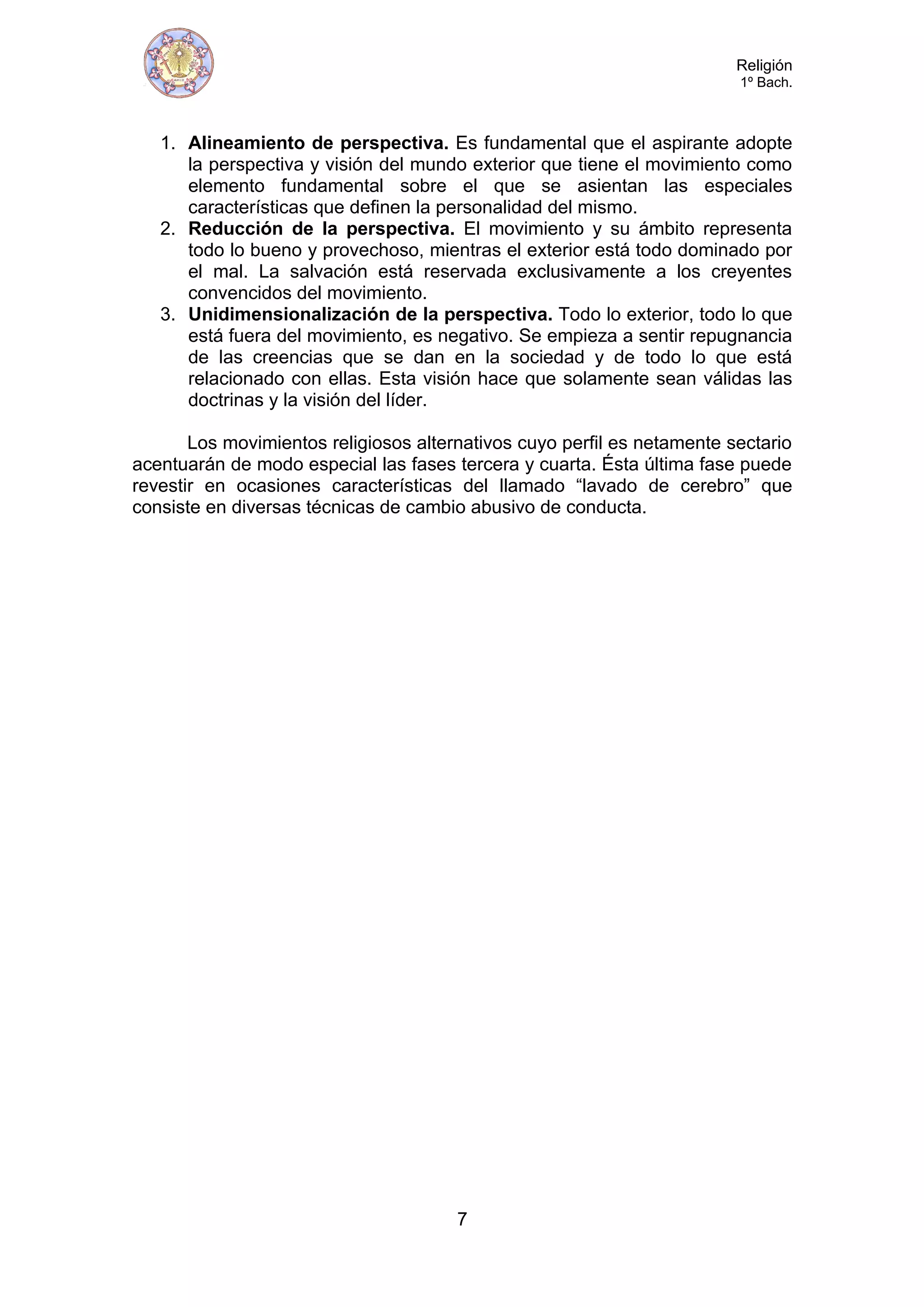 Movimientos Religiosos Alternativos | DOC