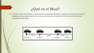 Movimiento uniformemente acelerado (mua) | PPTX