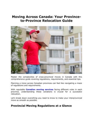Moving Across Canada Your Province-to-Province Relocation Guide.docx