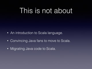 Challenges of moving a java team to scala | PPT