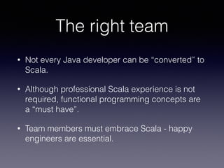 Challenges of moving a java team to scala | PPT