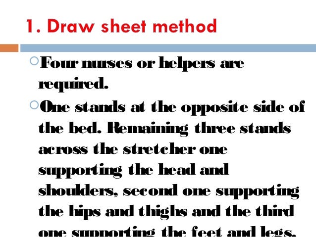 Moving and turning the client in bed