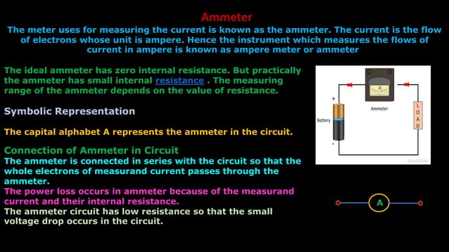 1 Conversion of Galvanometer into Ammeter and Voltmeter 2 Differences between Ammeter and ...