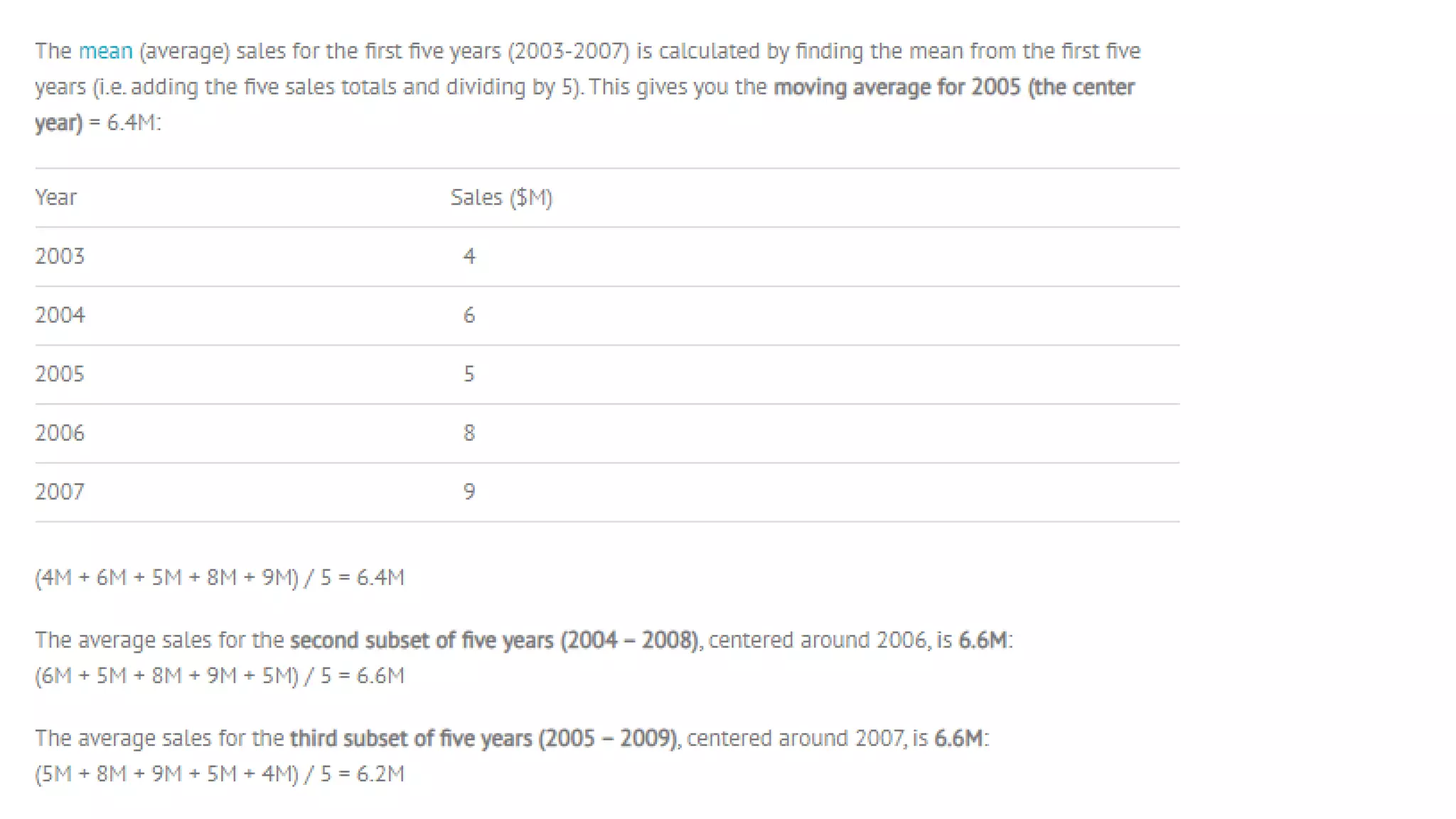 Moving average method | PPTX