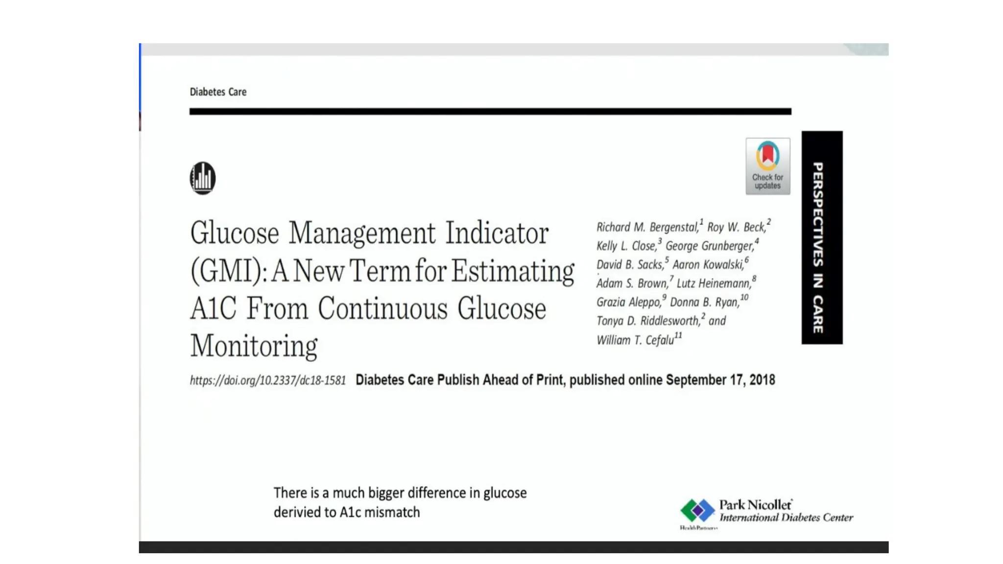 Moving Beyond HbA1c .New Era of CGM &AGP | PPT