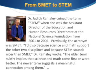 Moving Beyond T&E of STEM | PPT