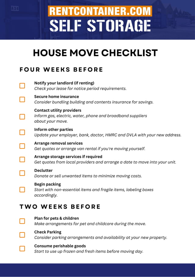 House Move Checklist | PDF