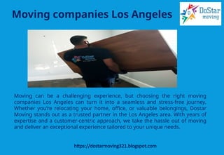 Moving companies Los Angeles California.pptx