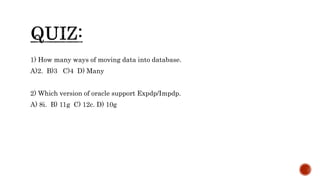 moving data between the data bases in database | PPT