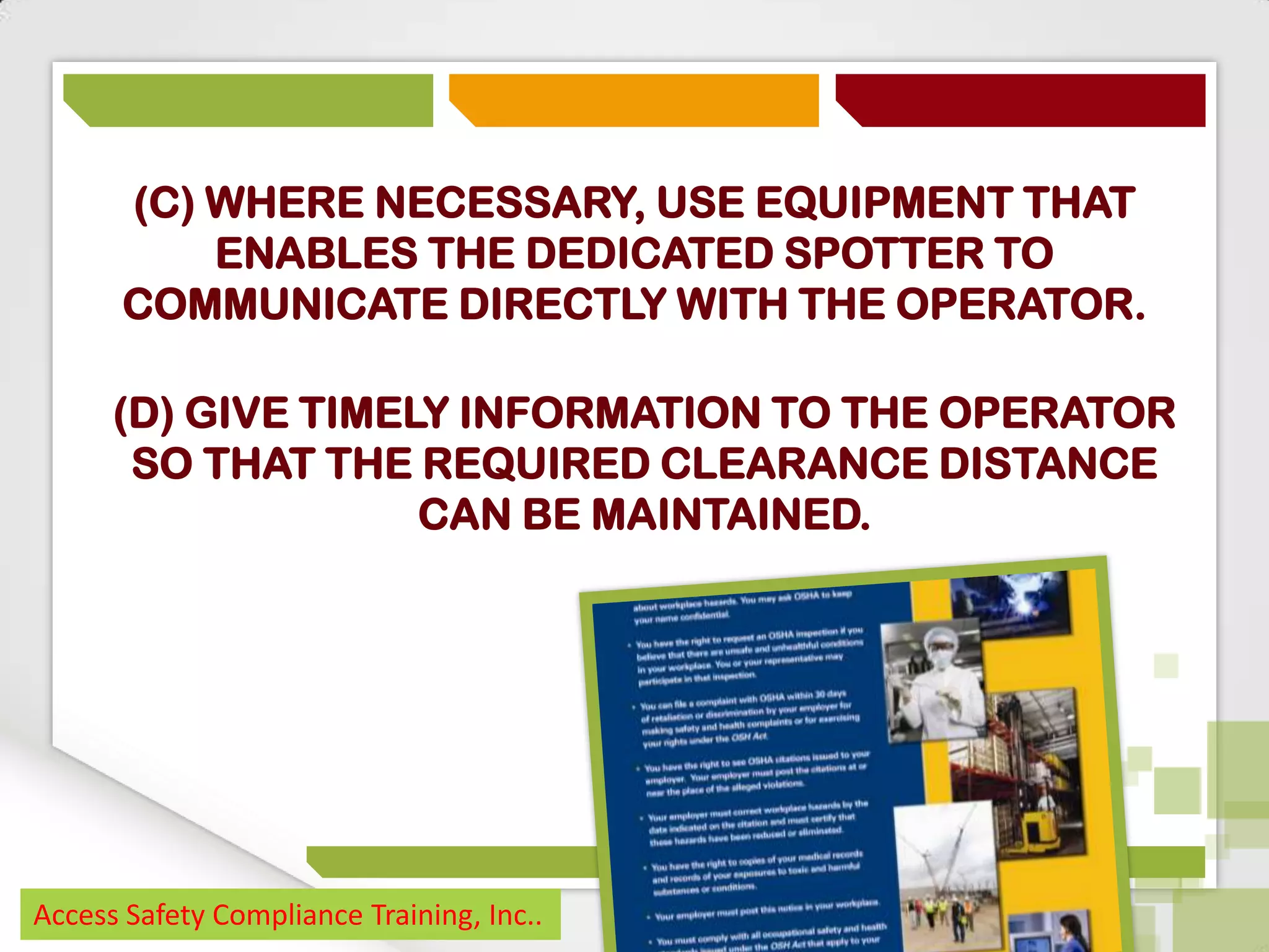 Moving equipment around the site | PPTX