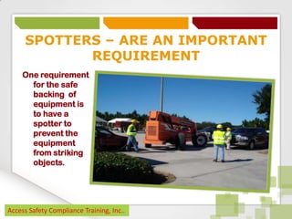 Moving equipment around the site | PPTX