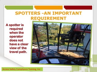 Moving equipment around the site | PPTX