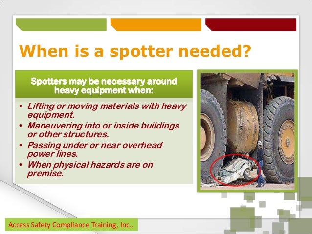 Moving equipment around the site