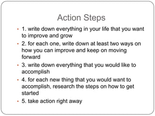 Moving Forward and Happiness | PPT