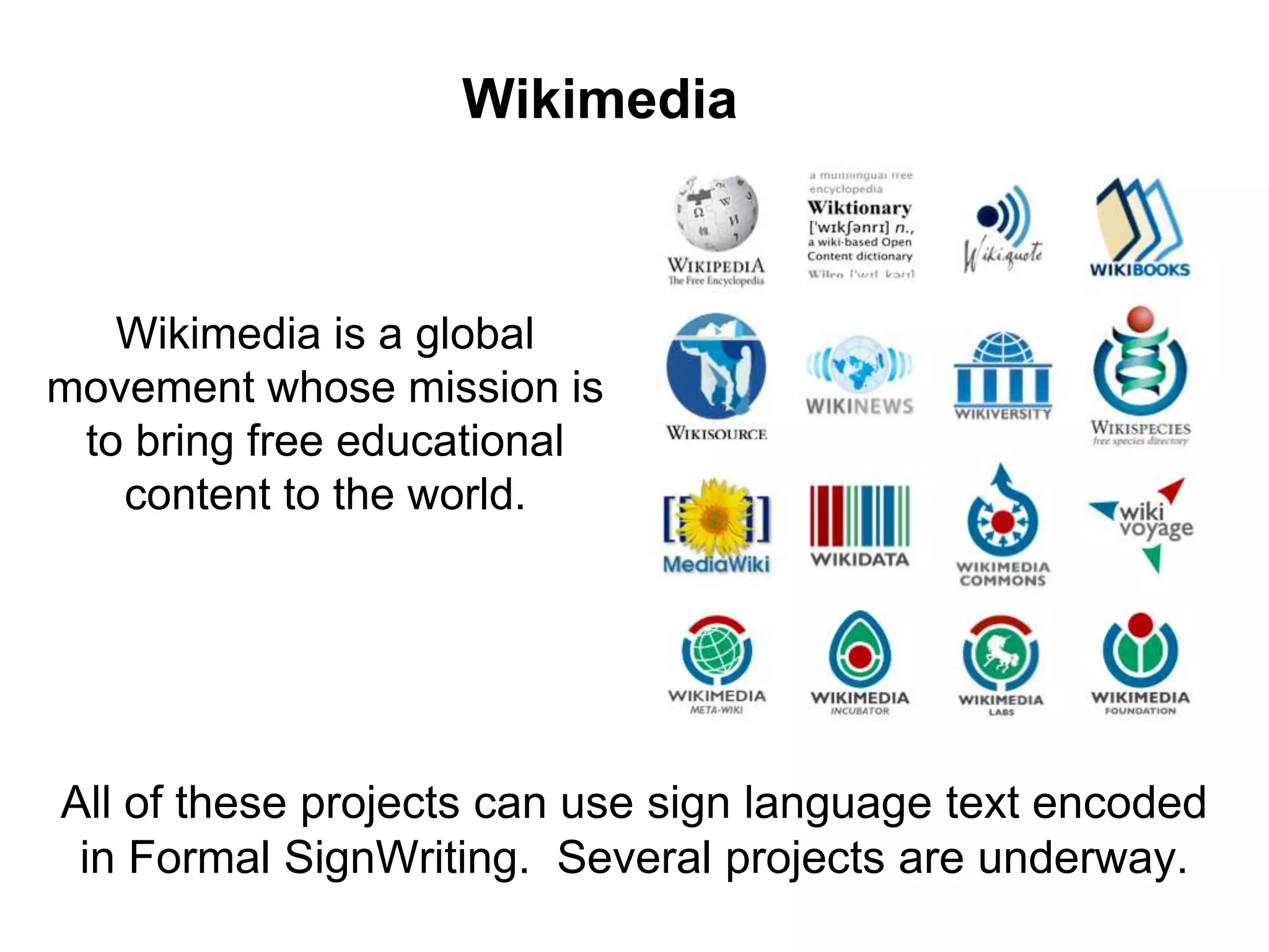 Moving forward with sign language projects in Formal SignWriting | PPT