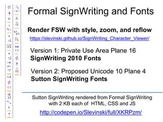 Moving forward with sign language projects in Formal SignWriting | PPT