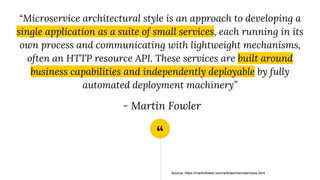 Moving from A and B to 150 microservices, the journey, and learnings | PPT