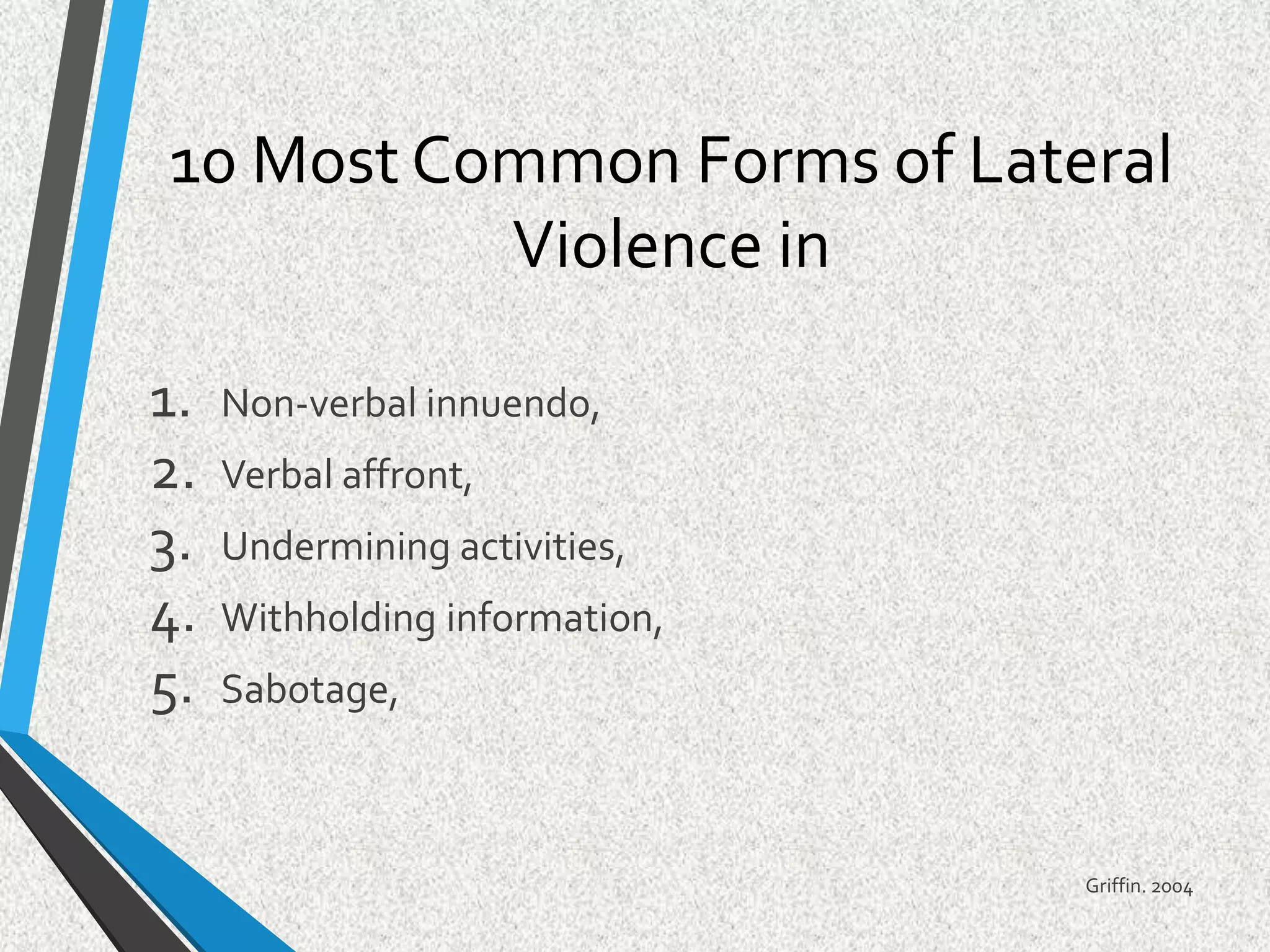 Moving from lateral violence to lateral kindness practical nursing feb ...