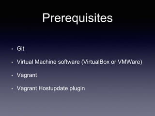 Moving from MAMP to Vagrant | PPT