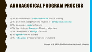 Moving from Pedagogy to Andragogy | PPSX