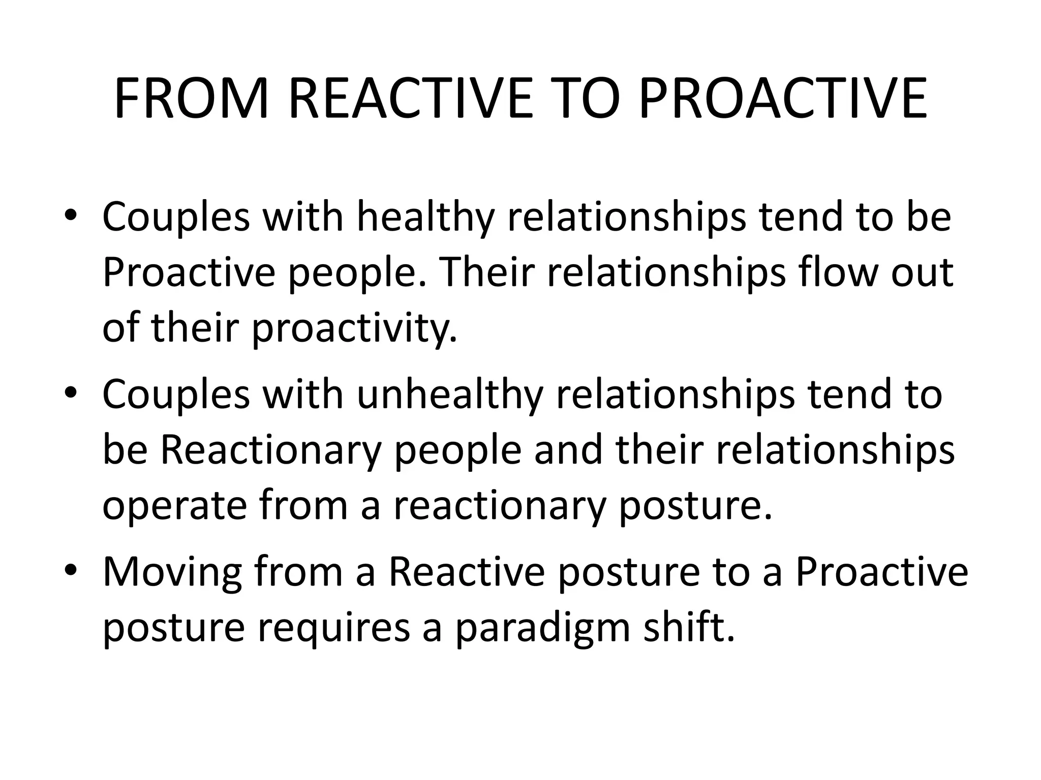 Moving from Reactve to Proactive | PPTX