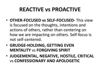 Moving from Reactve to Proactive | PPTX