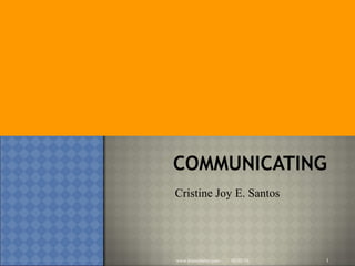 Engineering Management ( Communicating ) | PPT