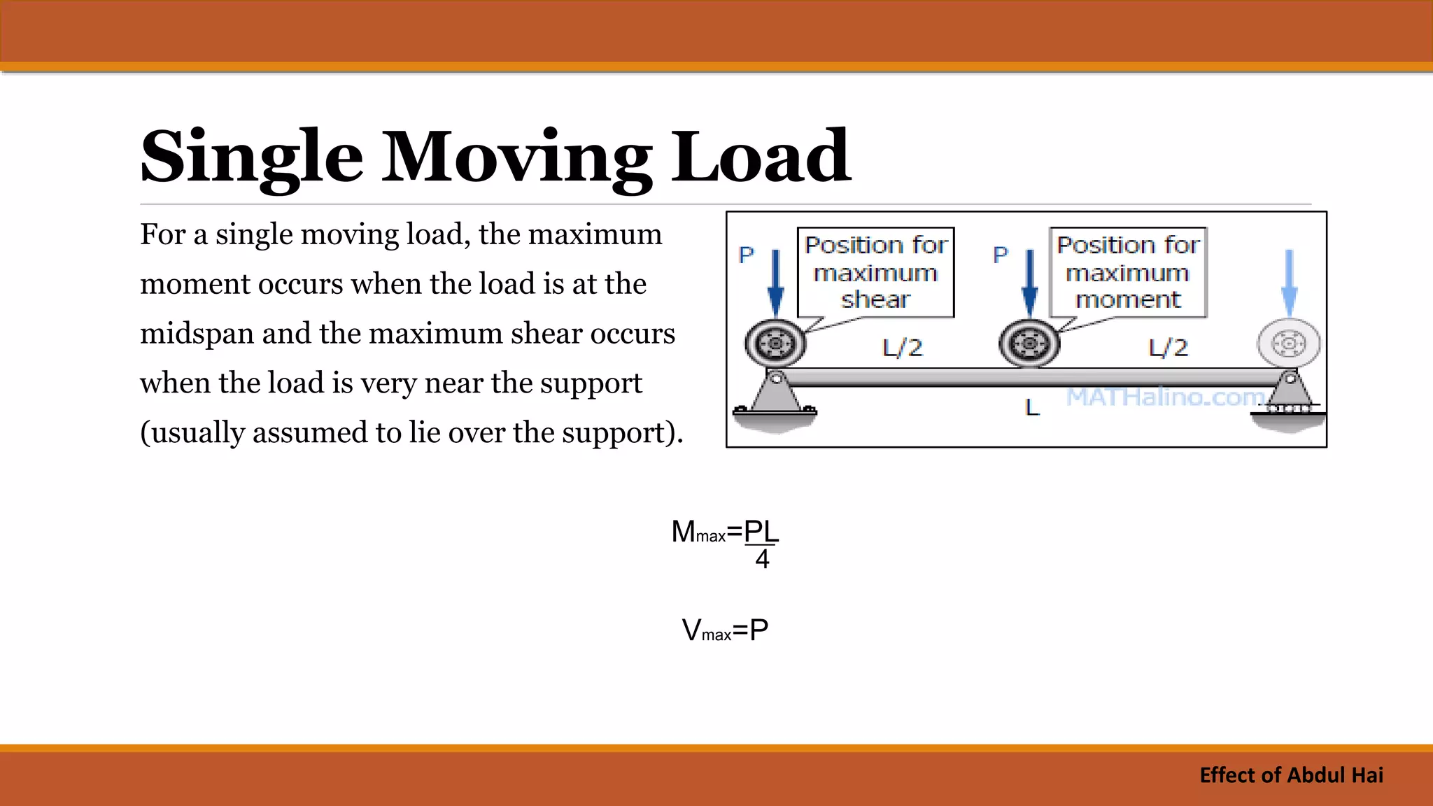 Moving load | PPTX