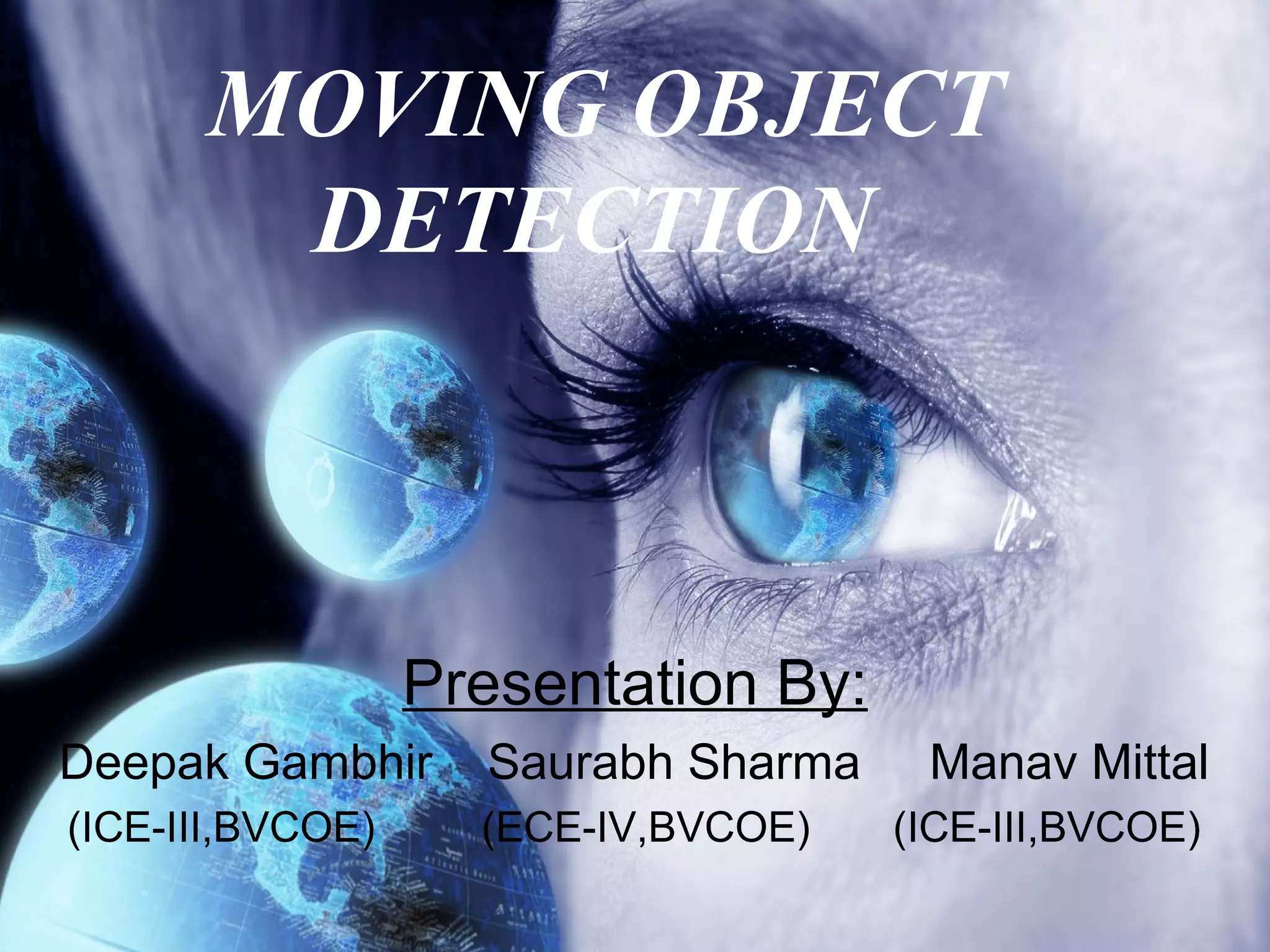Moving object detection | PPT