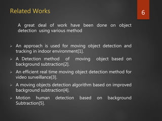Moving object detection in video surveillance | PPTX