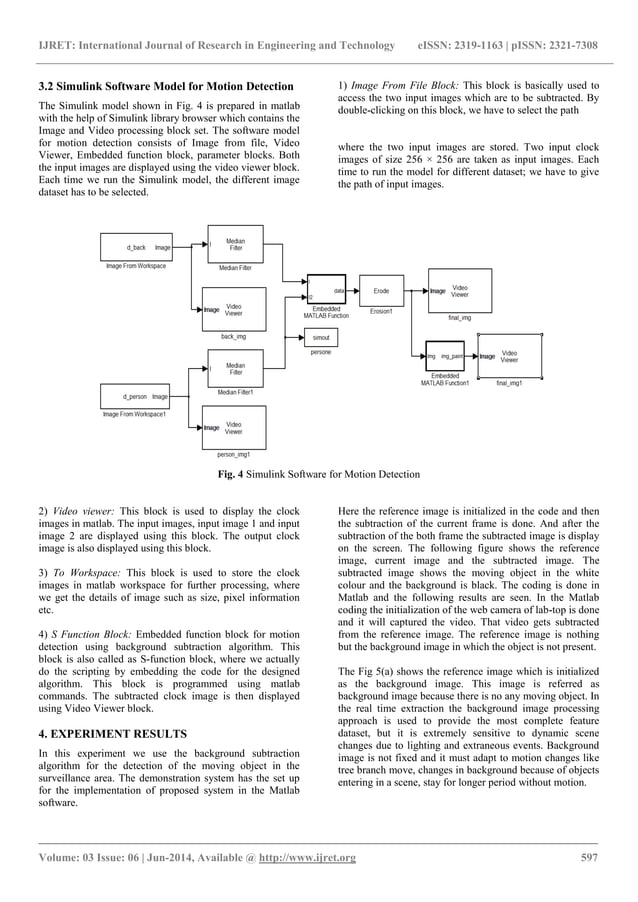 Moving Object Detection Using Background Subtraction Algorithm Using Simulink Pdf