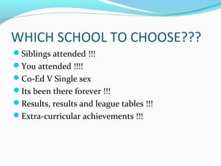 Moving On Up - Primary to Secondary | PPT