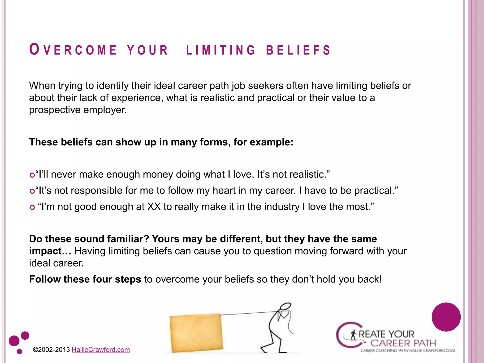 Four ways to overcome limiting beliefs | PPT