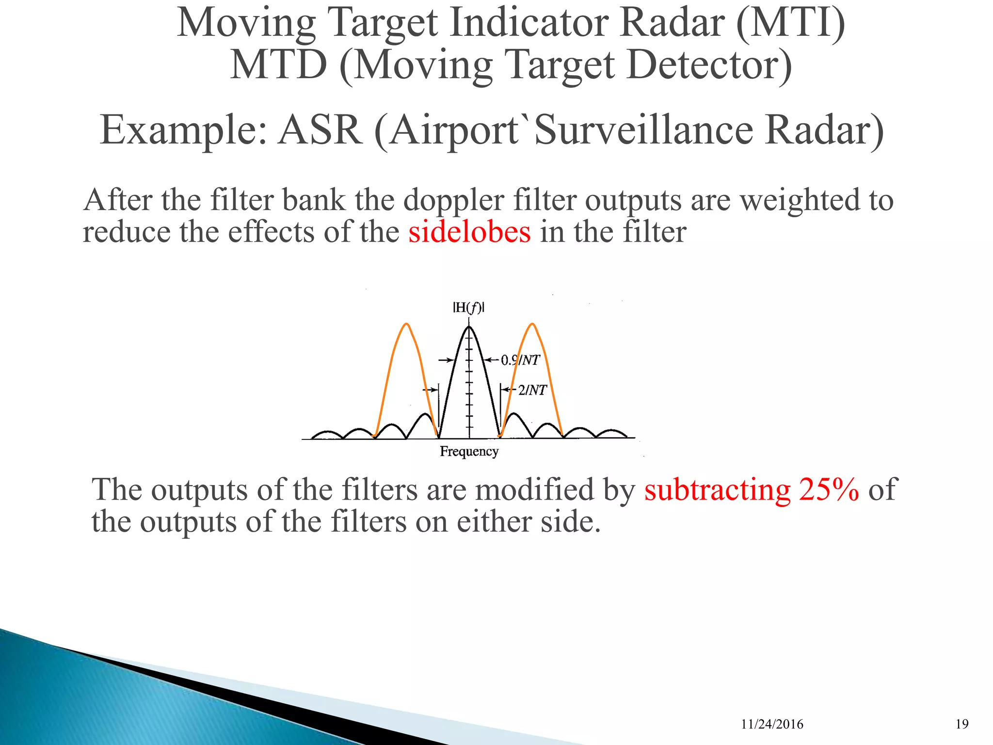 Moving Target Indicator Radar Mtipart2 Pptx Digital Audio