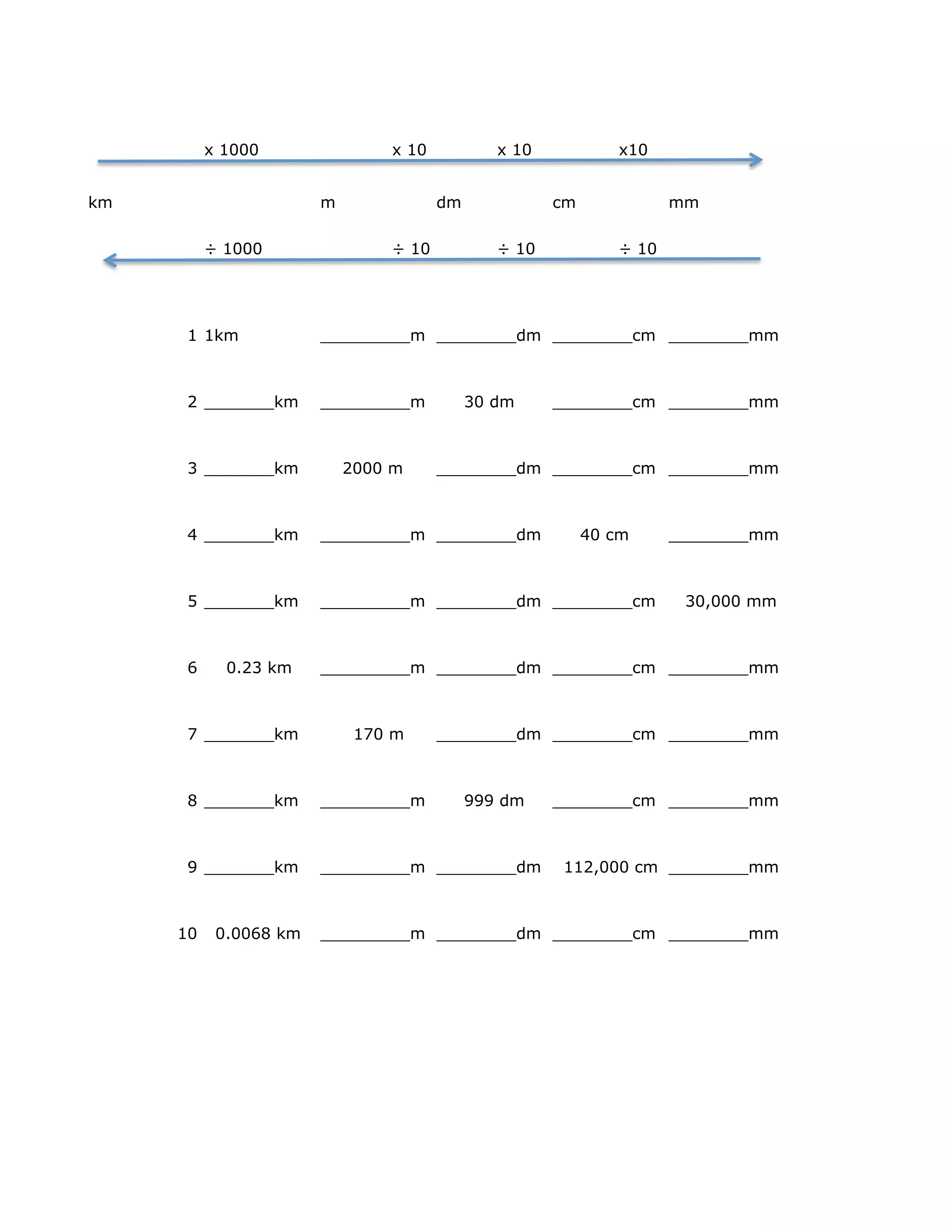 Moving the decimal sheet1 | PDF