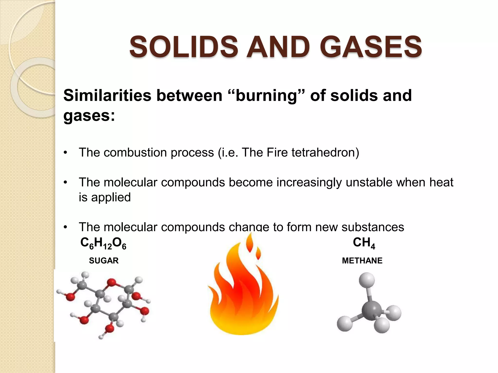 Moving to Equilibrium - Burning Solids and Gases | PPT
