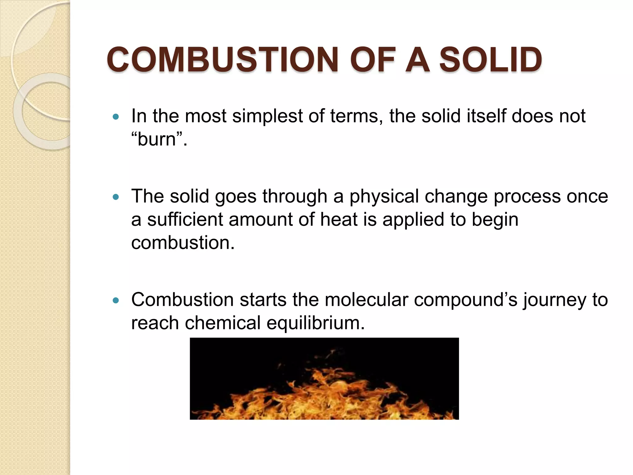 Moving to Equilibrium - Burning Solids and Gases | PPT