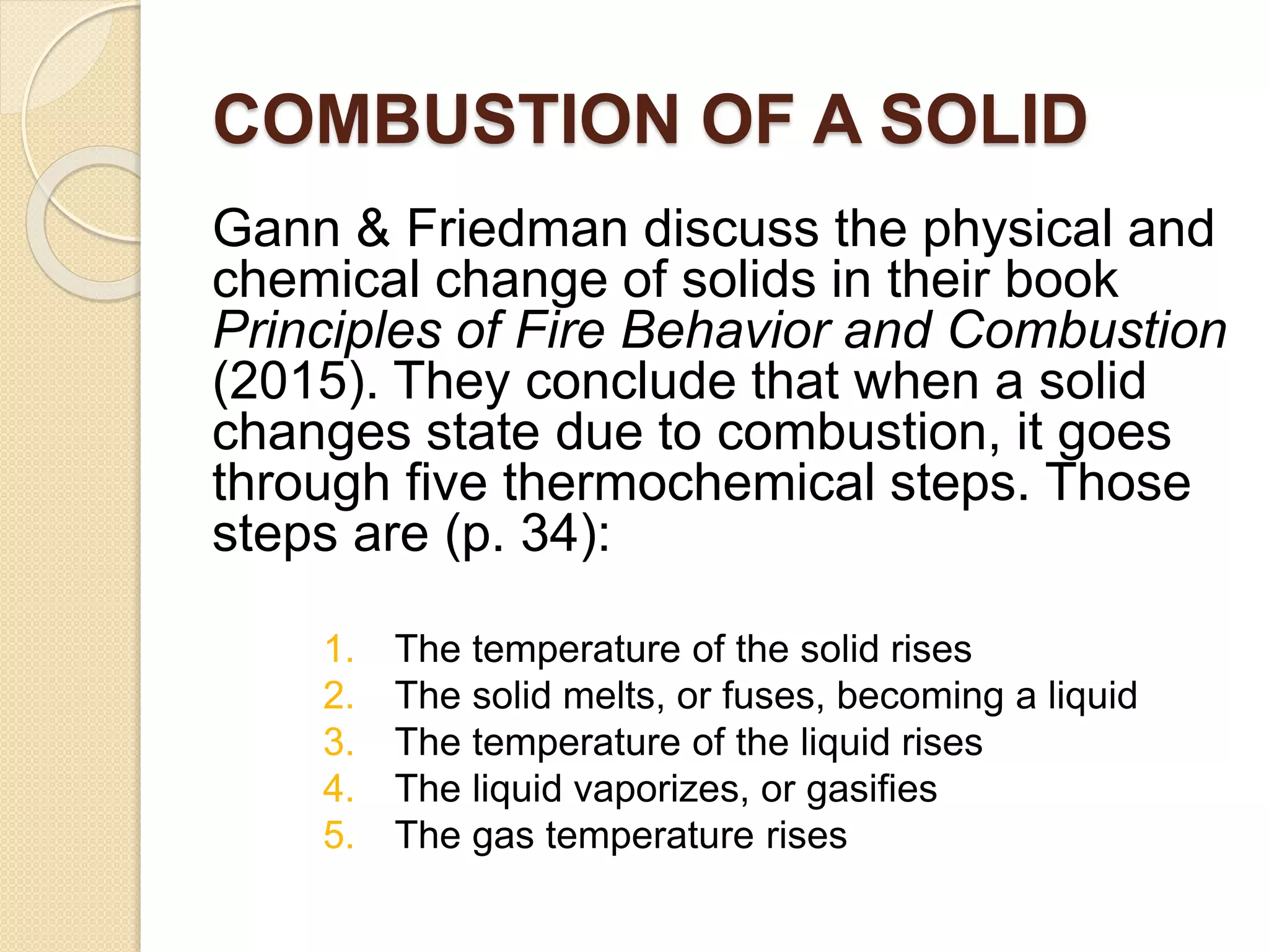 Moving to Equilibrium - Burning Solids and Gases | PPT
