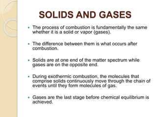 Moving to Equilibrium - Burning Solids and Gases | PPT