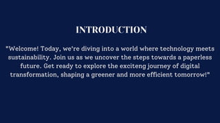 MOVING TO PAPERLESS WORLD | PDF | Computer Peripherals | Computing