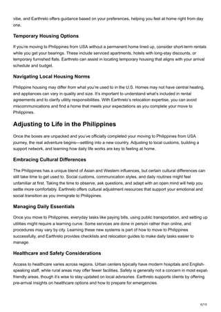 Moving to Philippines from USA – Step-by-Step Moving Guide | PDF