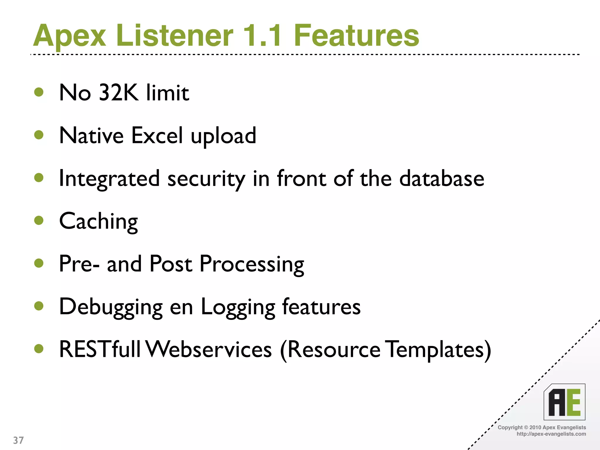 Moving To The Apex Listener Ppt