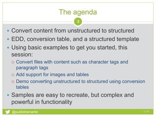 Moving unstructured FrameMaker content to structure | PPTX