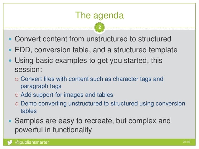 Moving Unstructured Framemaker Content To Structure