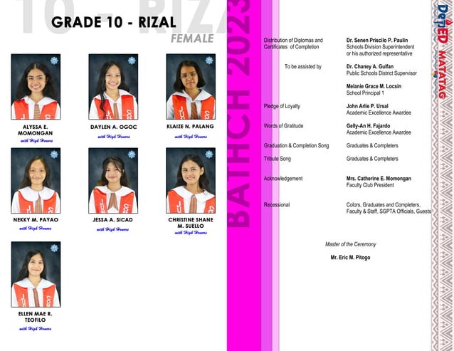 MOVING UP Program 2023.pdf | Graduation | Personal Celebrations & Life ...