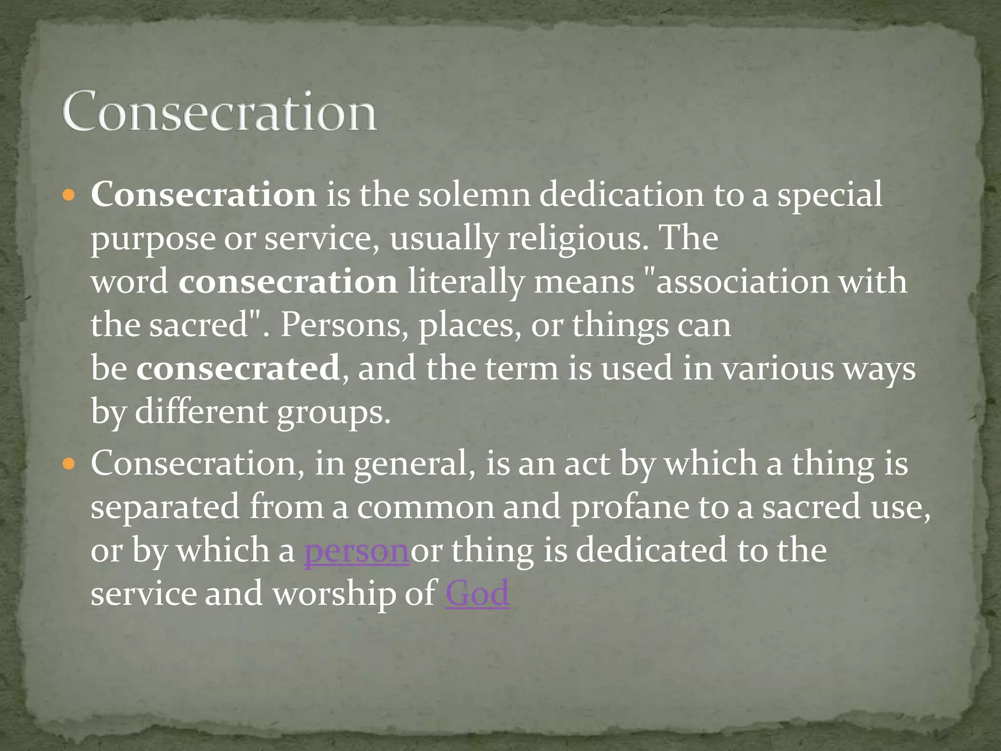 Moving up Through Consecration | PPTX