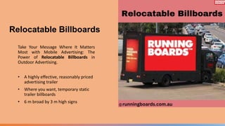 Moving Your Message: Mobile Billboards in Modern Outdoor Advertising | PPT