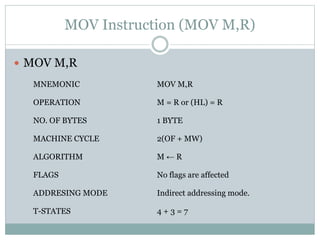 Mov instruction | PPTX